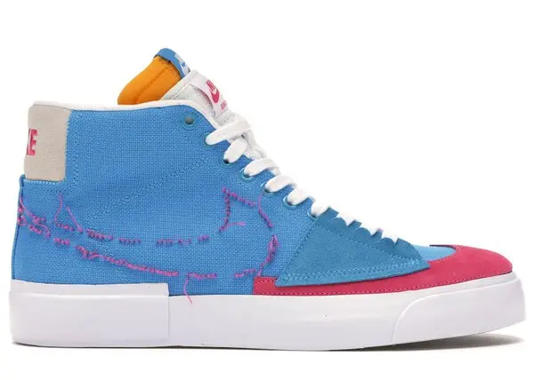 Nike Zoom Blazer Mid Edge Hack Pack - Blue/fuschia/white