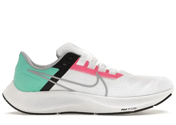 Nike Air Zoom Pegasus 38 Sneakers - White/wolf Gray/hyper Pink