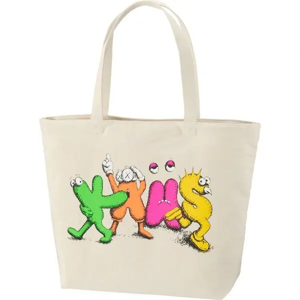 KAWS X Uniqlo Logo Tote