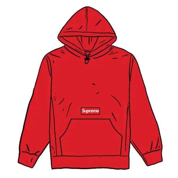 Supreme Polartec Hooded Sweatshirt - Red
