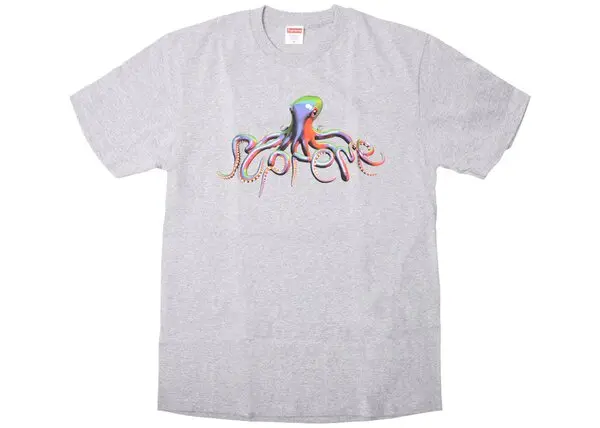Supreme Tentacles Tee Shirt - Heather Grey