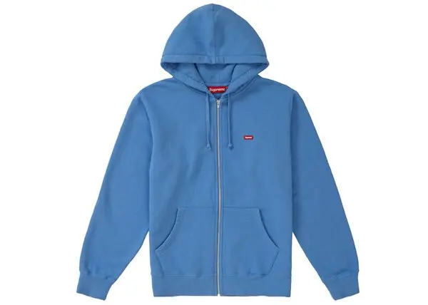 Supreme Small Box Zip Up Sweatshirt - Columbia Blue