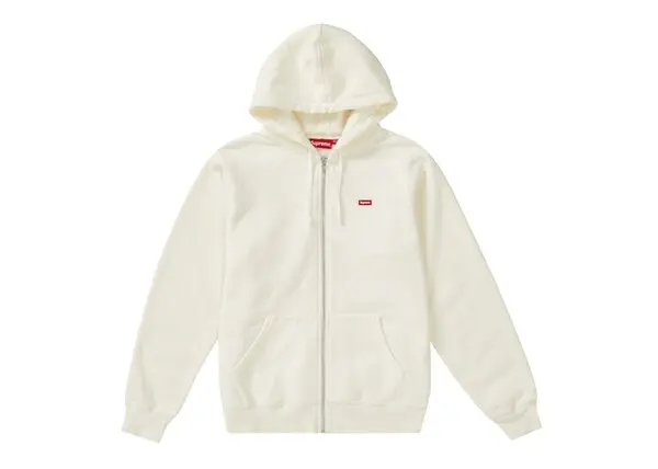 Supreme Small Box Zip Up Sweatshirt - White