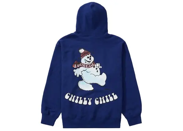 Supreme Snowman Hooded Sweatshirt - Dark Royal
