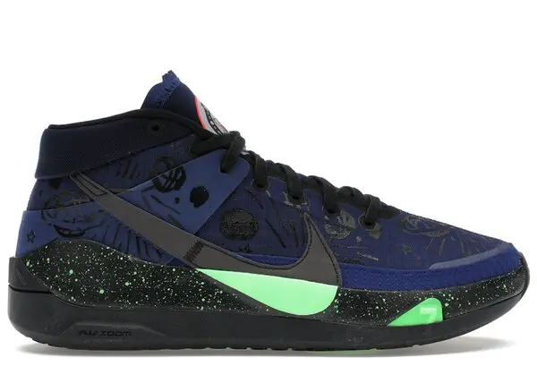 Nike Kd Planet Of Hoops - Midnight Navy Blue/black/electric Green