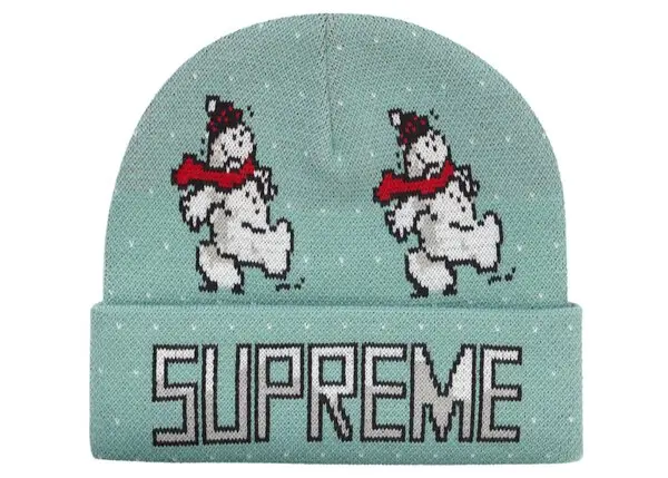 Supreme Snowman Beanie - Pale Mint