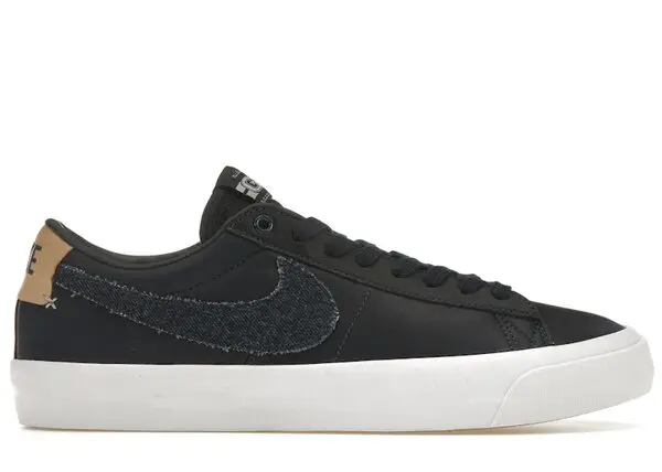 Nike Zoom Blazer Low Pro Gt Denim Swoosh Sneakers - Midnight Blue/white