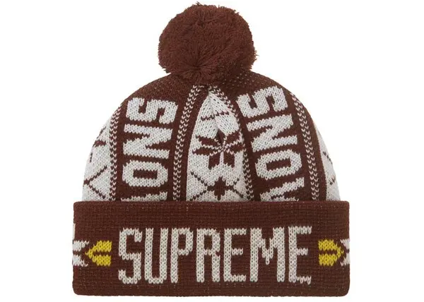 Supreme Snow Beanie - Brown