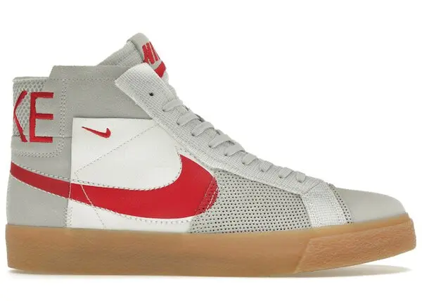 Nike Sb Zoom Blazer Mid Premium Deconstructed Sneakers - Summit White/pure Platinum