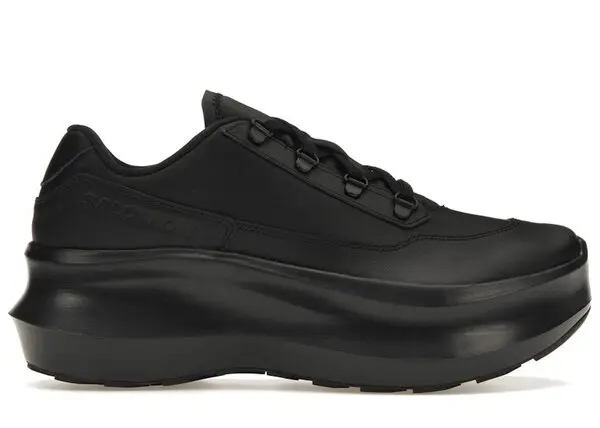 SALOMON Sr811 Leather Platform Sneakers - Black
