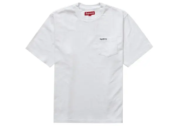 Supreme Short Sleeve Pocket Tee Shirt - White