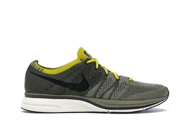 Nike Flyknit Trainer Sneakers - Cargo Khaki/bright Citron