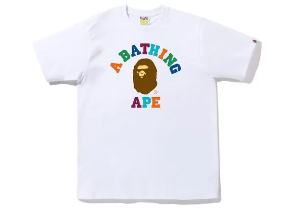 BAPE Colors College Tee Shirt - White