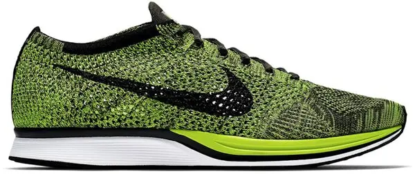 Nike Flyknit Racer Sneakers - Volt/black