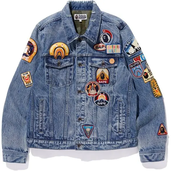 BAPE Crazy Patch Denim Jacket