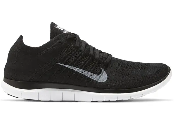 Nike Free 4.0 Flyknit Sneakers - Black/white/dark Grey
