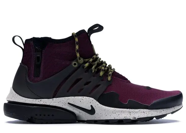 Nike Air Presto Mid Utility - Bordeaux/black/pale Grey