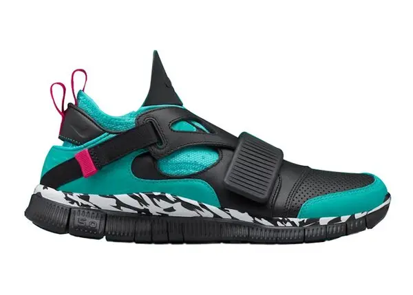 Nike Free Huarache Carnivore - Deep Emerald/pure Purple/metallic Silver