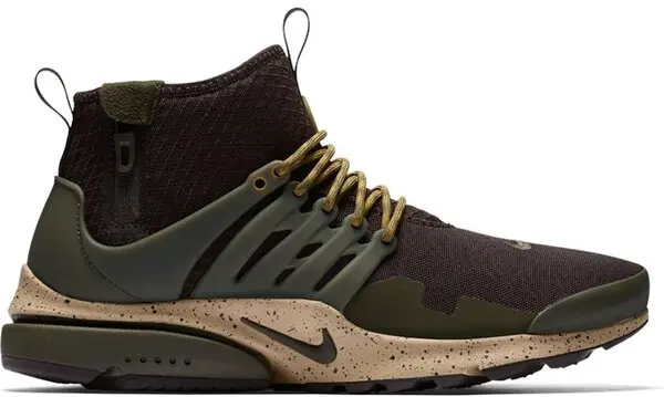 Nike Presto Mid Utility Sneakers - Velvet Brown/cargo Khaki/mushroom