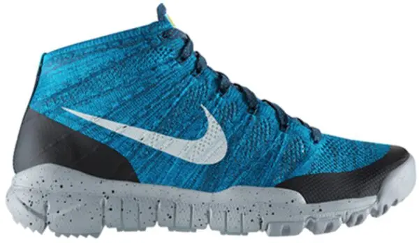 Nike Flyknit Trainer Chukka Fsb Sneakers - Squadron Blue/summit White/neo Turquoise