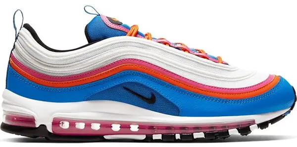 Nike Air Max 97 Sneakers - White/black/active Fuchsia