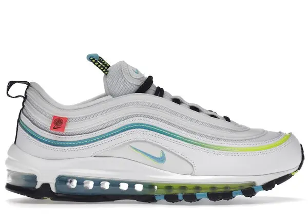 Nike Air Max 97 Worldwide Sneakers - White/blue Fury/black