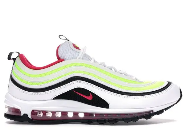 Nike Air Max 97 Sneakers - White/black/volt