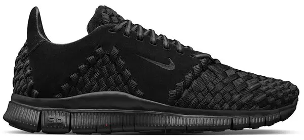 Nike Free Inneva Woven 2 Triple Suedein Sneakers - Black