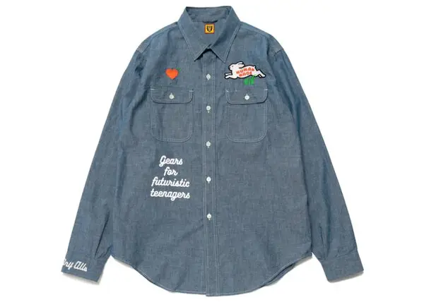 HUMAN MADE Chambray Shirt - Blue