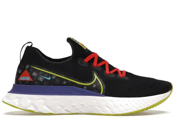 Nike React Infinity Run Flyknit Chaz Bundick Sneakers - Black/sail/rush Violet