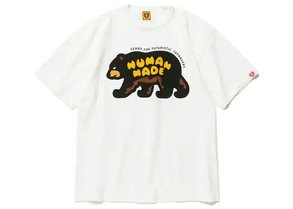 Human Made Bear Graphic #10 T-Shirt - White | Editorialist