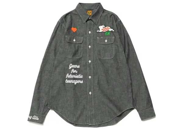 HUMAN MADE Chambray Shirt - Black