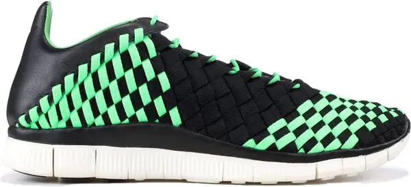 Nike Free Inneva Woven Sneakers - Black/blaxk/poison Green