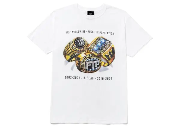 HUF X Ftp 3 Peat T-shirt - White