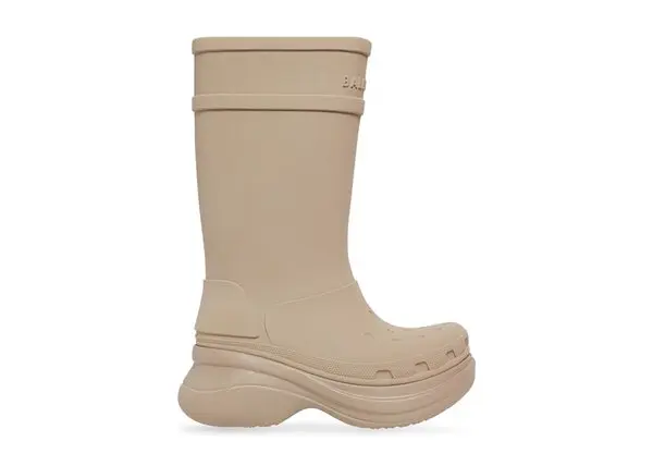 Balenciaga X Crocs Rubber Boots - Beige