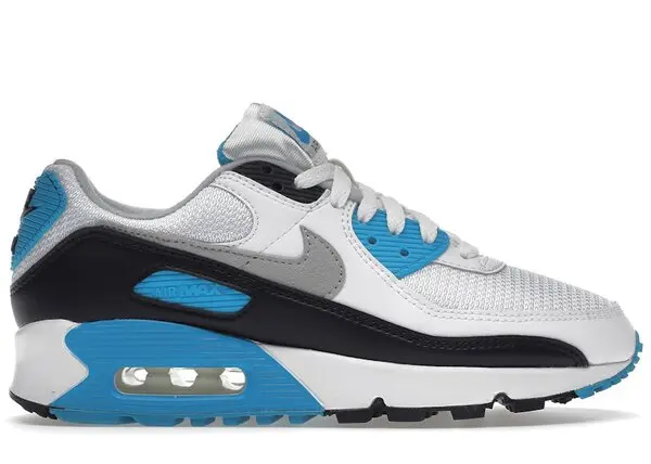 Nike Max 90 Laser Blue Sneakers - White/black/grey Fog