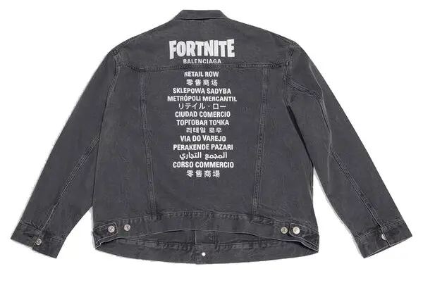 Balenciaga X Fortnite©2021 Large Fit Jacket - Black