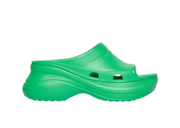 Balenciaga X Crocs Pool Slide Sandals - Green