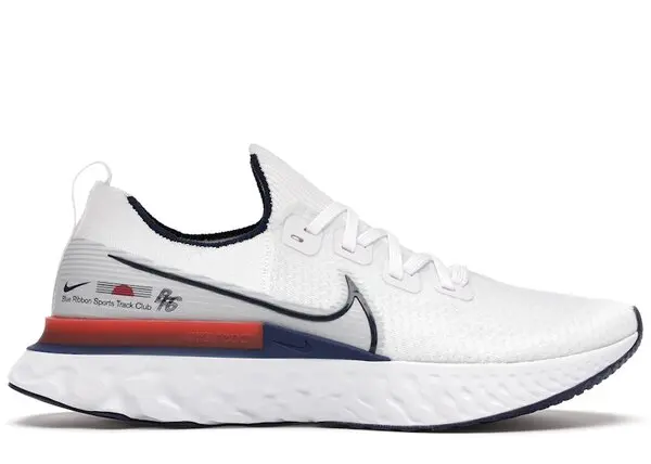 Nike React Infinity Run Flyknit Blue Ribbon Sports - White/track Red/blue Void