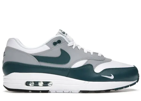 Nike Air Max 1 Lv8 Sneakers - White/dark Teal Green/wolf Grey
