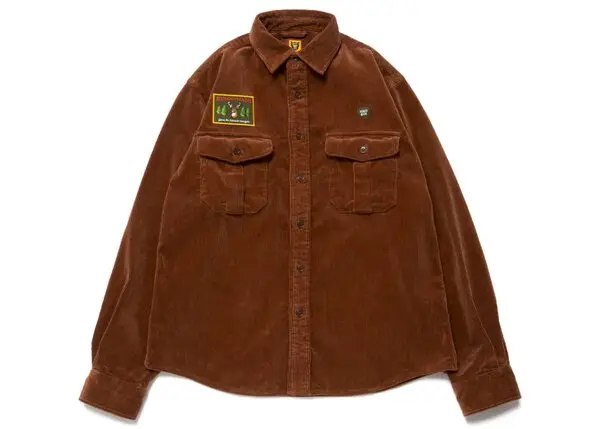 HUMAN MADE Corduroy Workshirt - Brown