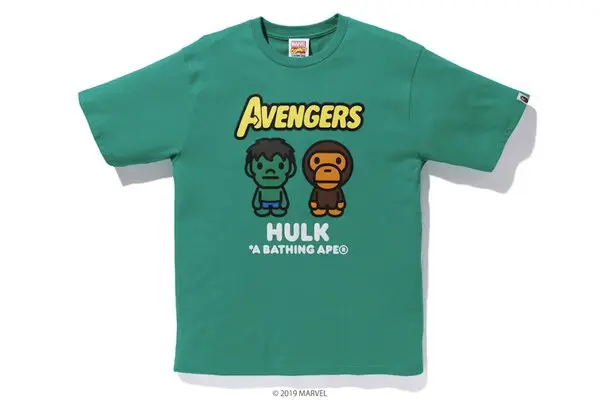 BAPE X Marvel Milo The Hulk Tee Shirt