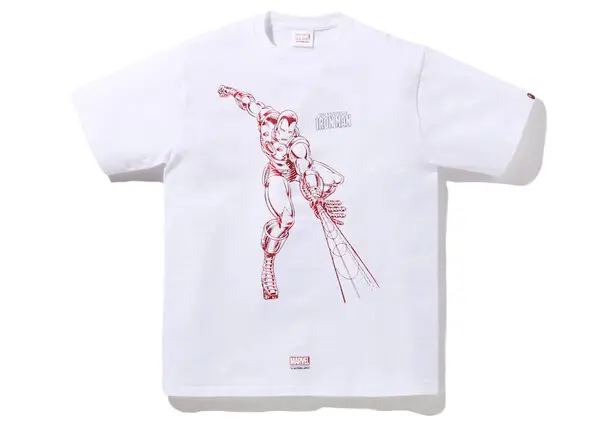 BAPE X Marvel Comics Iron T-shirt - White