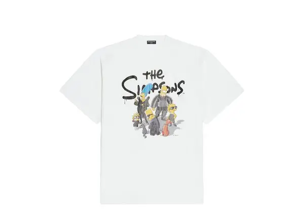 Balenciaga X The Simpsons Oversized T-shirt - White