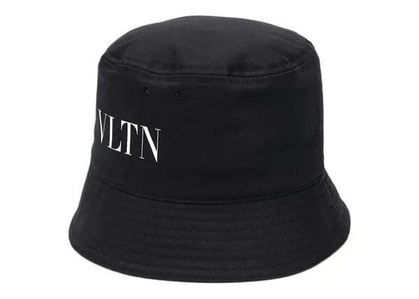 Valentino Garavani Vltn Logo Bucket Hat - Black/white