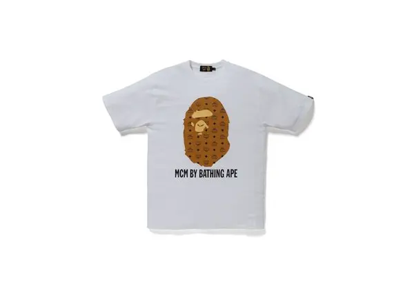 BAPE X Mcm Bathing Tee Shirt - White/brown