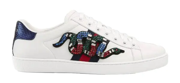 Gucci Ace Snake - White | Editorialist