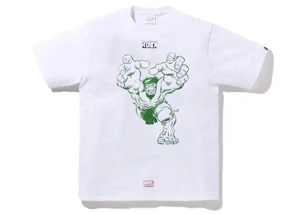 BAPE X Marvel Comics Hulk T-shirt - White