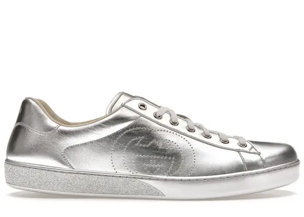 Gucci Ace Metallic Sneakers - Silver