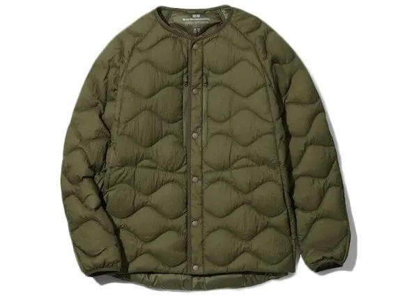 Uniqlo X White Mountaineering Ultra Light Down Oversized Jacket - Olive